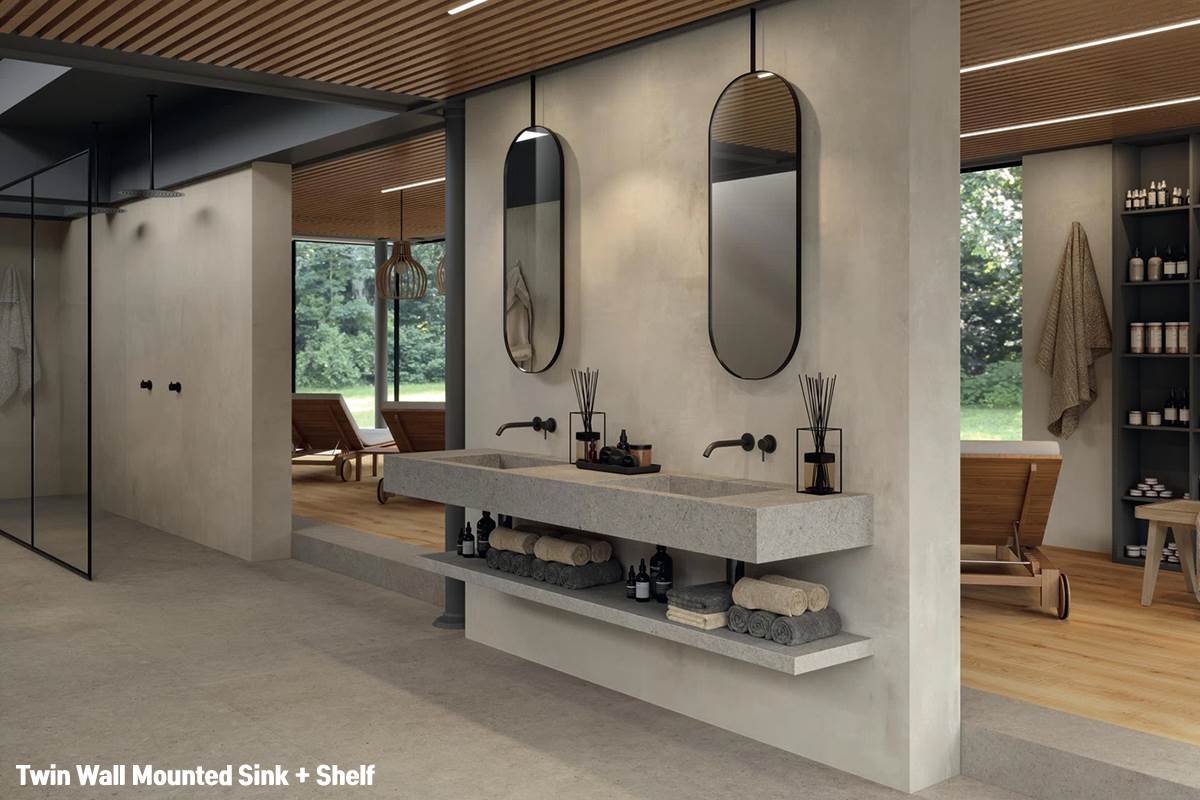 Wall Hung Basin Habitat Contract Tile Collection - SHOWTILE